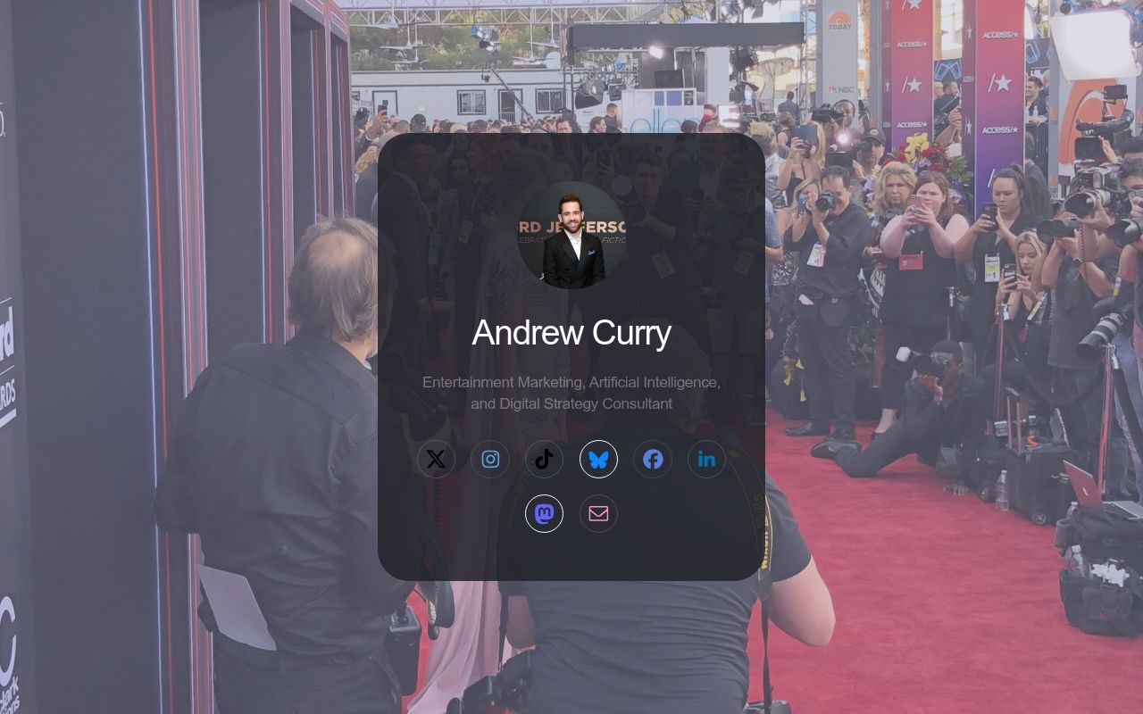 Andrew Curry – Entertainment Marketing, Artificial Intelligence / AI ...